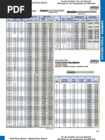 Metric Reamer Size Chart Overview | PDF | Cutting | Metalworking