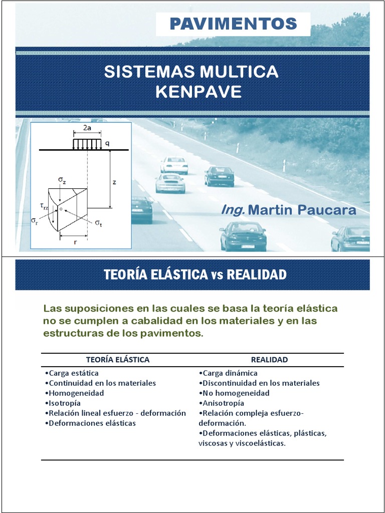 Uso de Kenpave en Pavimentos Multicapa | PDF | Elasticidad (Física ...