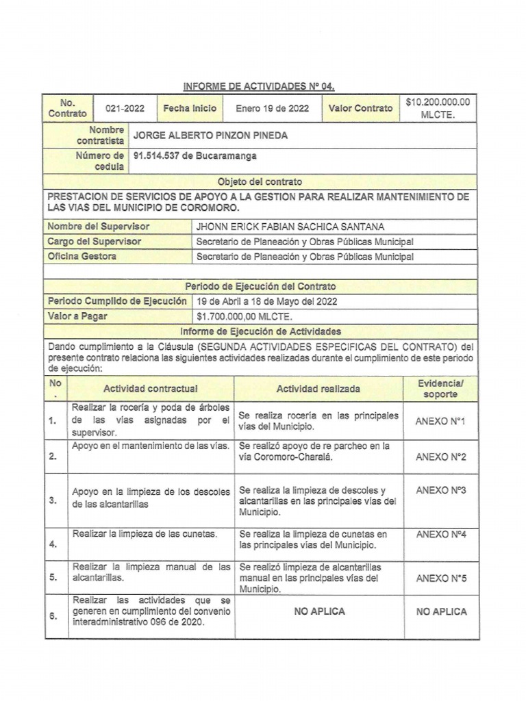 Formato de Informe | PDF
