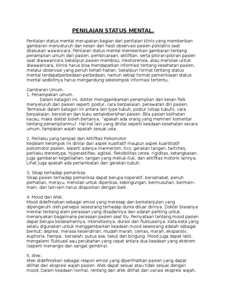 14 24 Penilaian Status Mental | PDF | Pengembangan Diri