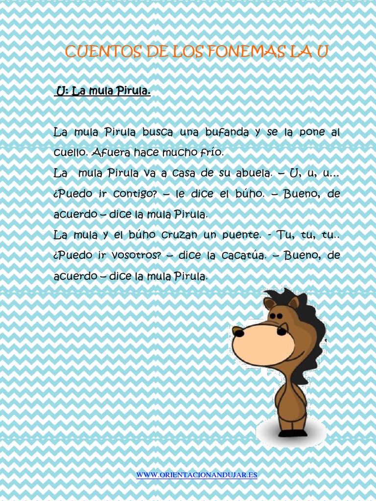 El Cuento Del Fonema U La Mula Pirula | PDF