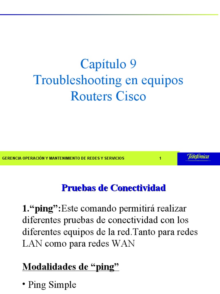 (09,10) Troubleshooting Routers-Redes IP | PDF | Modo de Transferencia ...