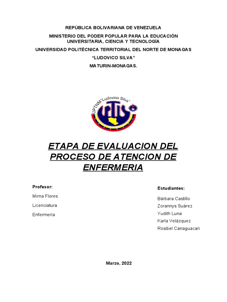 Etapa 5 Del Pae | PDF | Evaluación | Enfermería