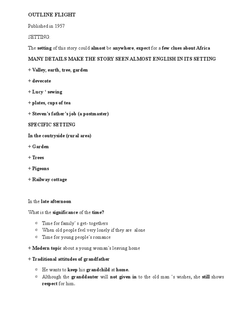 Outline Flight | Download Free PDF | Narration | Alice (Alice's Adventures In Wonderland)