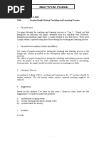Annotation Template For COT Proficient Teacher | PDF | Teaching Method ...