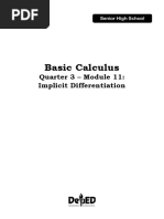 Third Quarter Final Exam in Basic Calculus | PDF