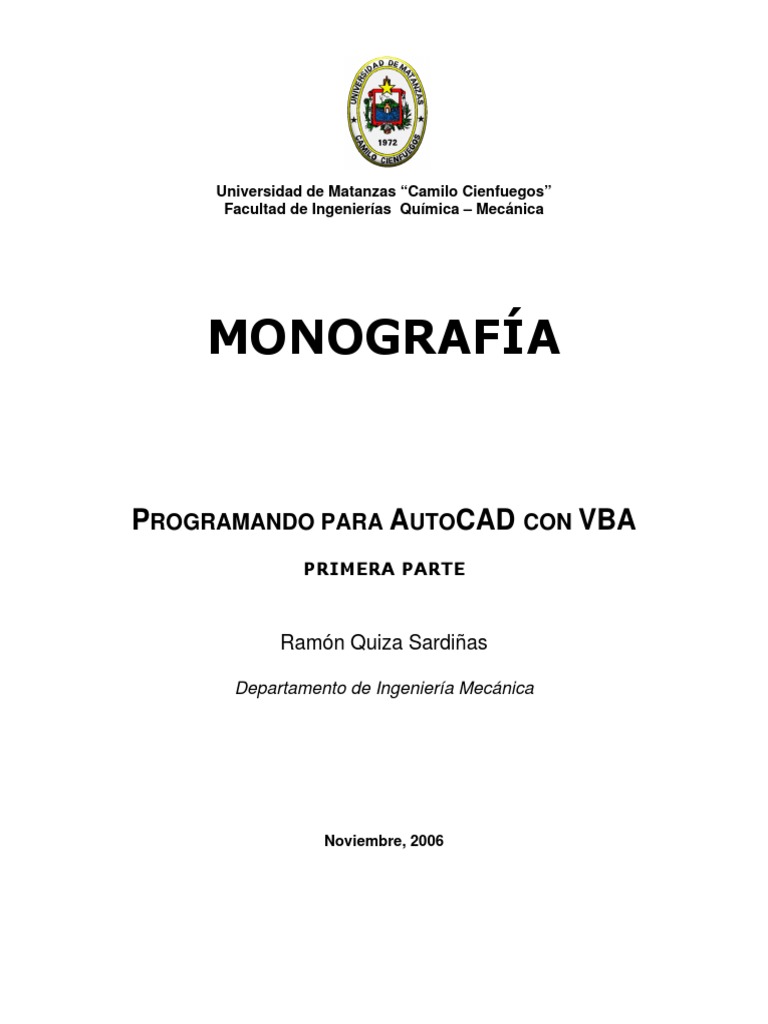 Programando para Autocad Con Vba | PDF