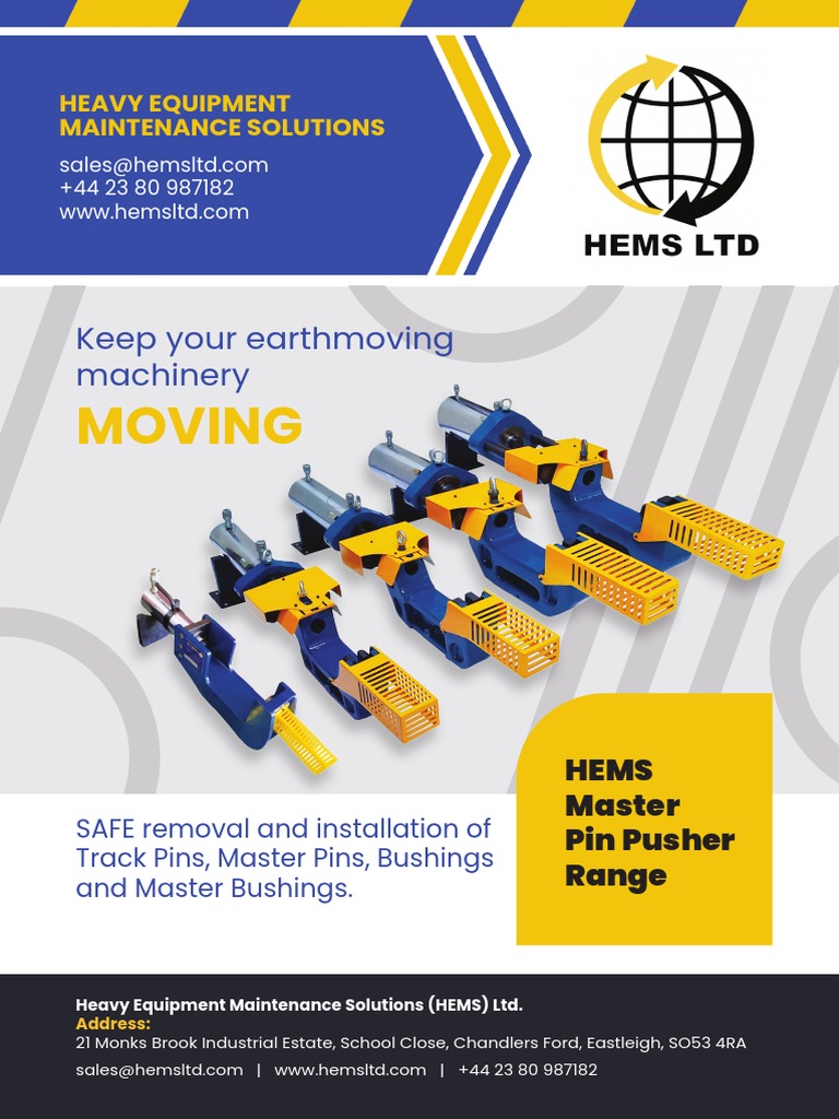HEMS Master Pin Pusher Catalogue 2021 HEAVY | PDF | Heavy Equipment ...