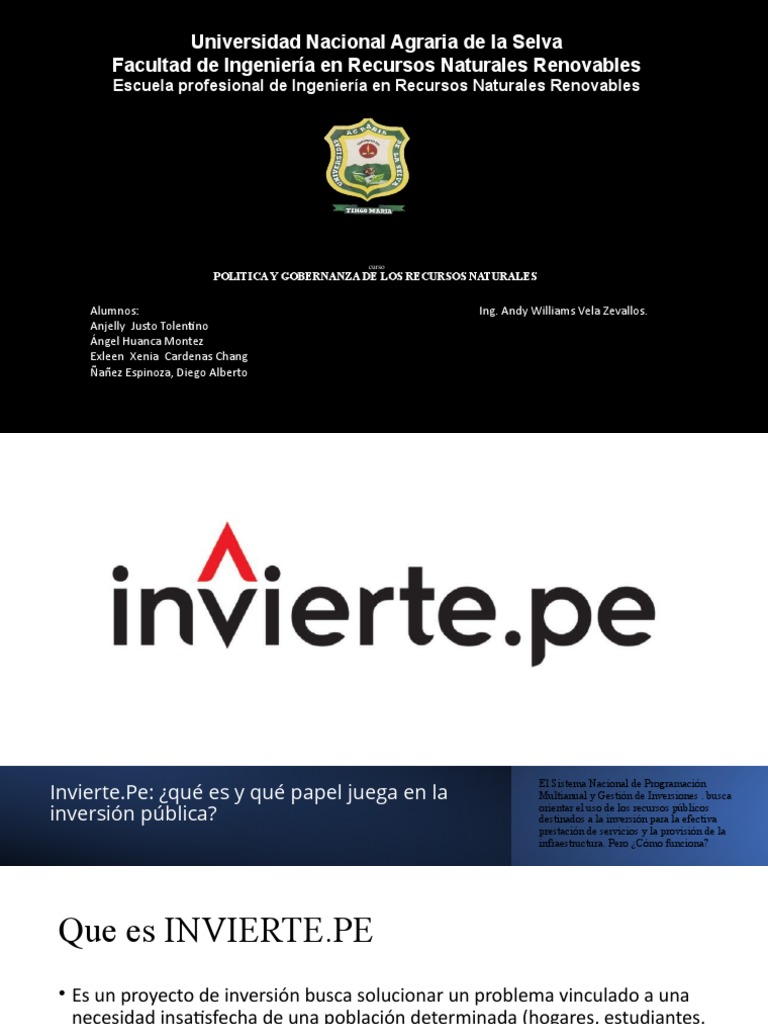 Invierte Pe | PDF | Infraestructura | Economias