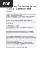 Debilidades Humanas | PDF | Temor | Creatividad
