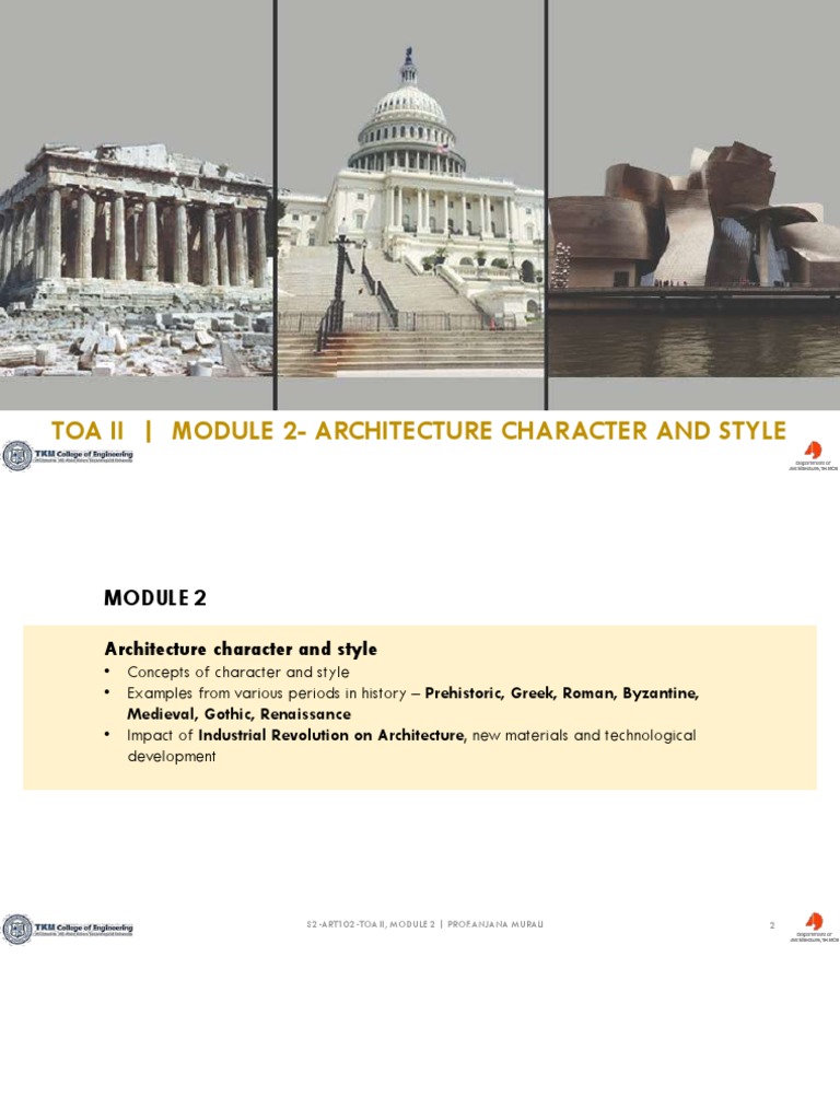 Architectural Character and Styles Overview | PDF | Gothic Architecture ...