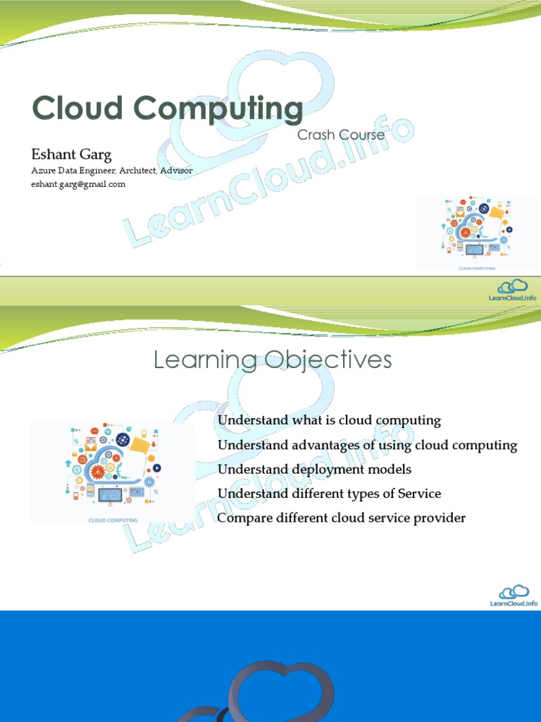 Crash Course On Cloud Computing | PDF | Cloud Computing | Platform As A ...