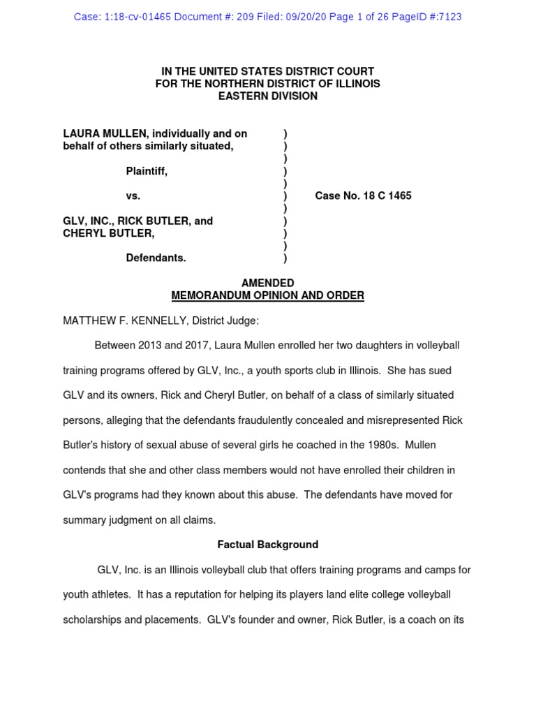 Court Order Granting Motion For Summary Judgment in Favor of Rick ...