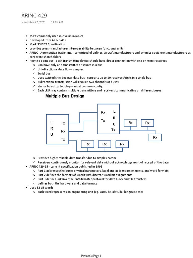 ARINC 429 Tutorial | PDF | Bit | Telecommunications Engineering