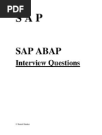 SP Rao Abap Material | PDF | Sap Se | Computing
