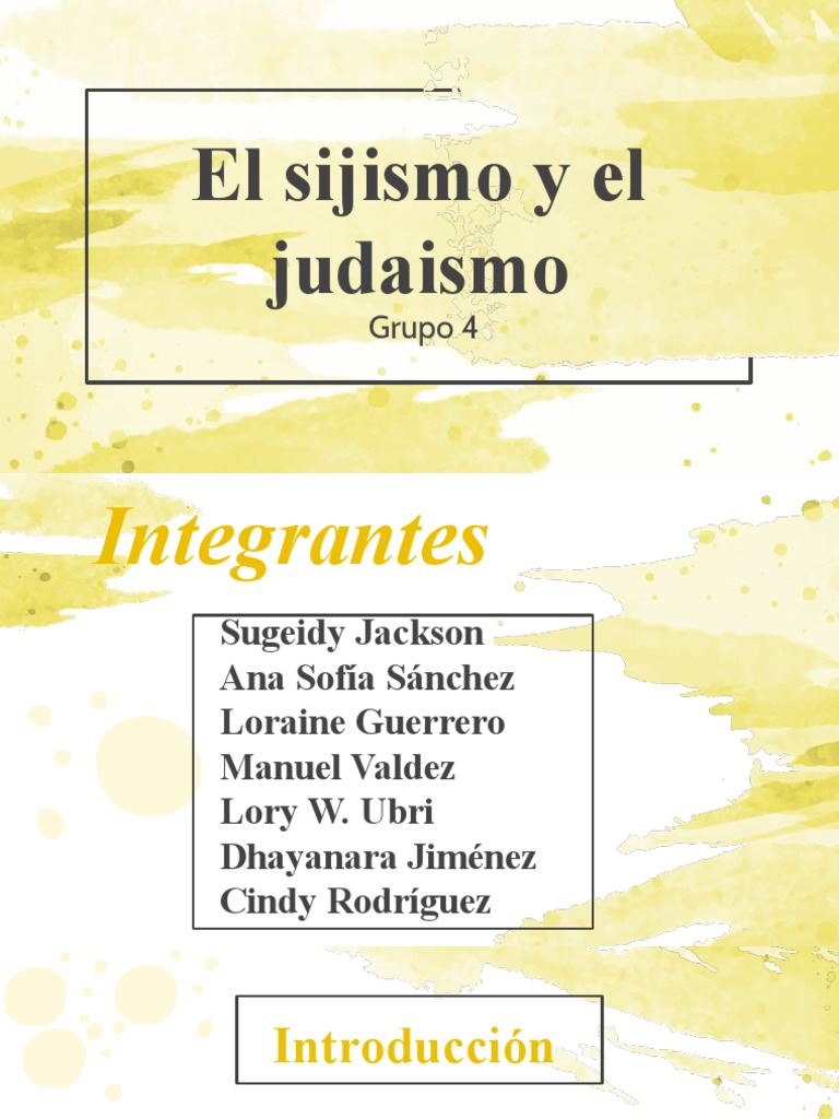 El Sijismo y El Judaismo 6to Expocion | PDF | Tora | Judios