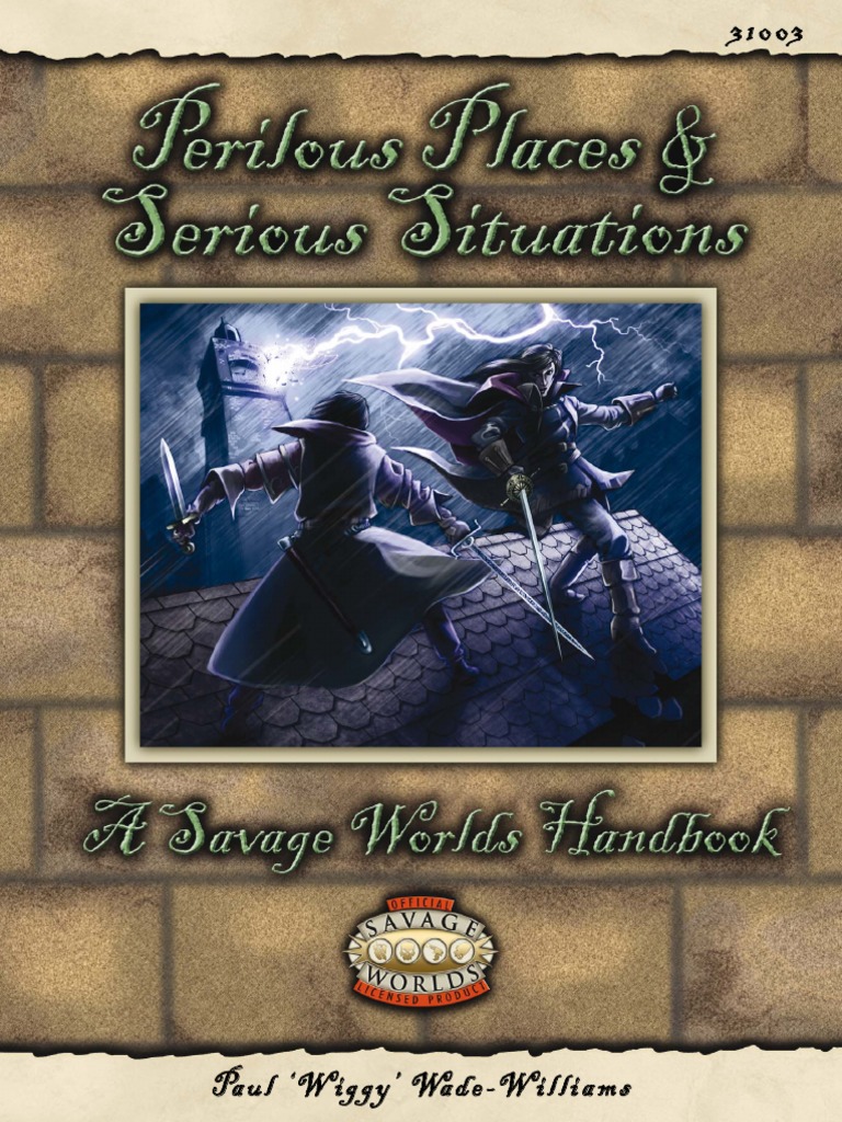Savage Worlds Handbook Perilous Places Serious Situations 7561761 | PDF ...