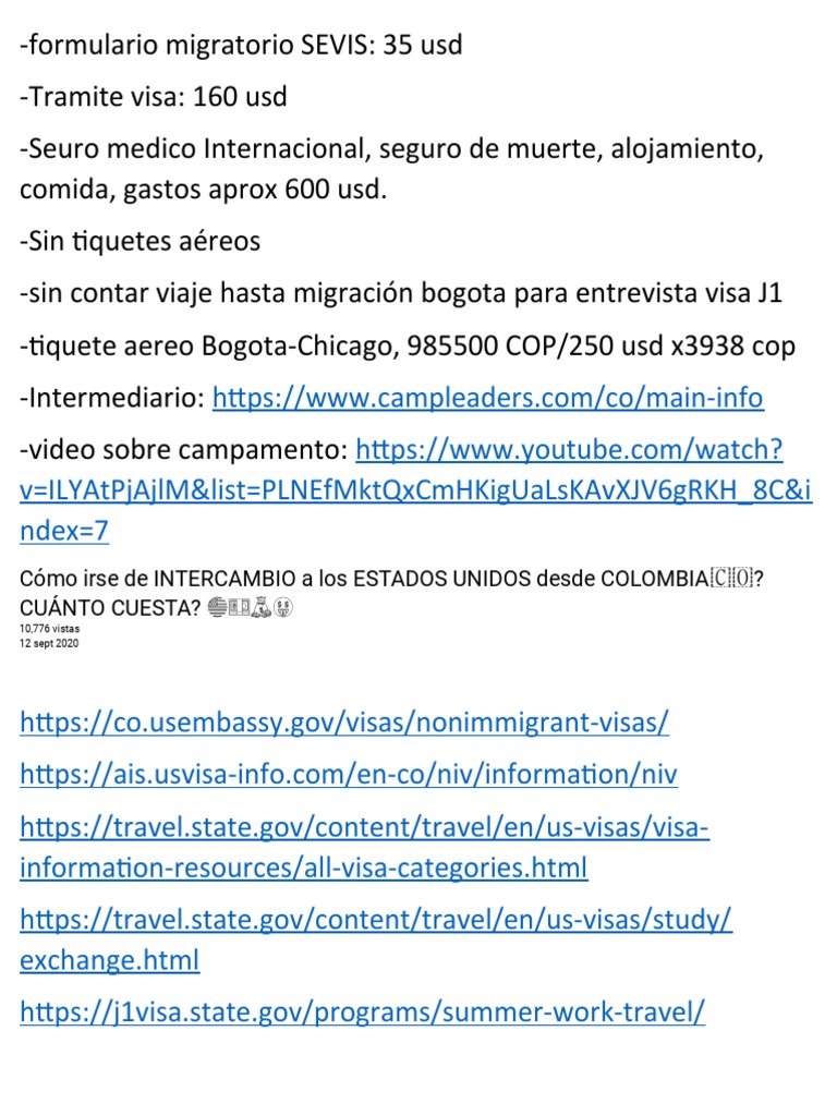 J1 Work and Travel | PDF