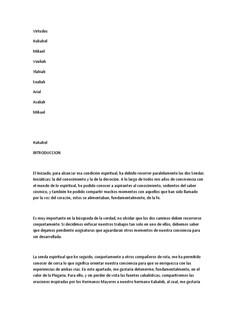 Significado y Oraciones de Hahahel | PDF | Amor | Oración