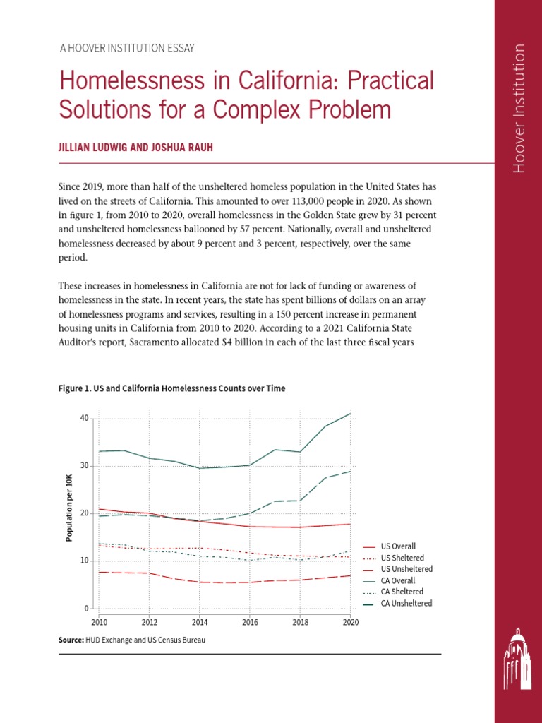 Homelessness in California: Practical Solutions For A Complex Problem ...