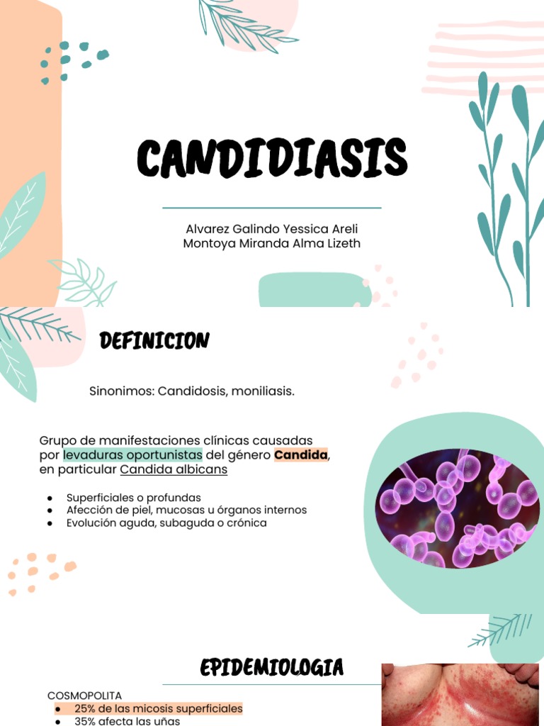 Candidiasis: Tipos y Manifestaciones Clínicas | PDF | Especialidades ...