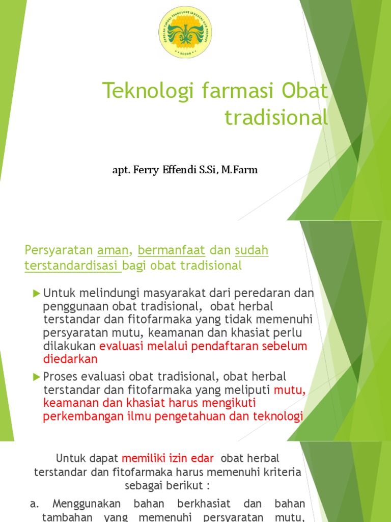 Obat Keseleo Alami Dan Standarisasi Pdf Kesehatan Holistik