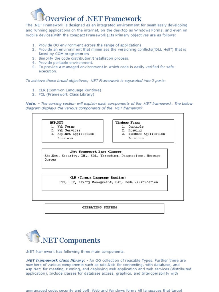 .Net Framework | Data Type | Method (Computer Programming)