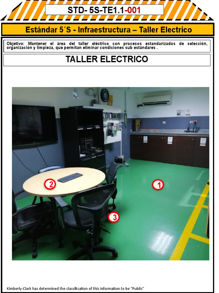 Estándar 5S para Taller Eléctrico | PDF | Equipo de oficina ...
