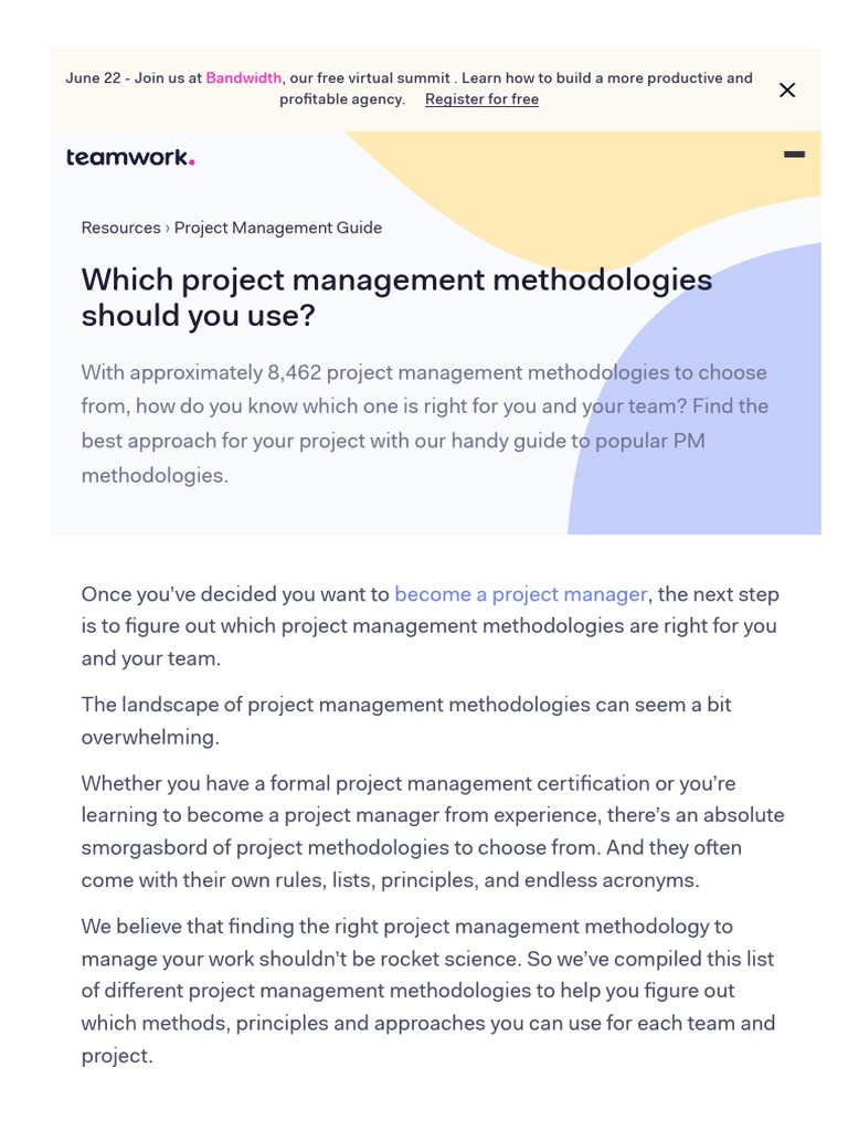 WWW Teamwork Com Project Management Guide Project Management ...