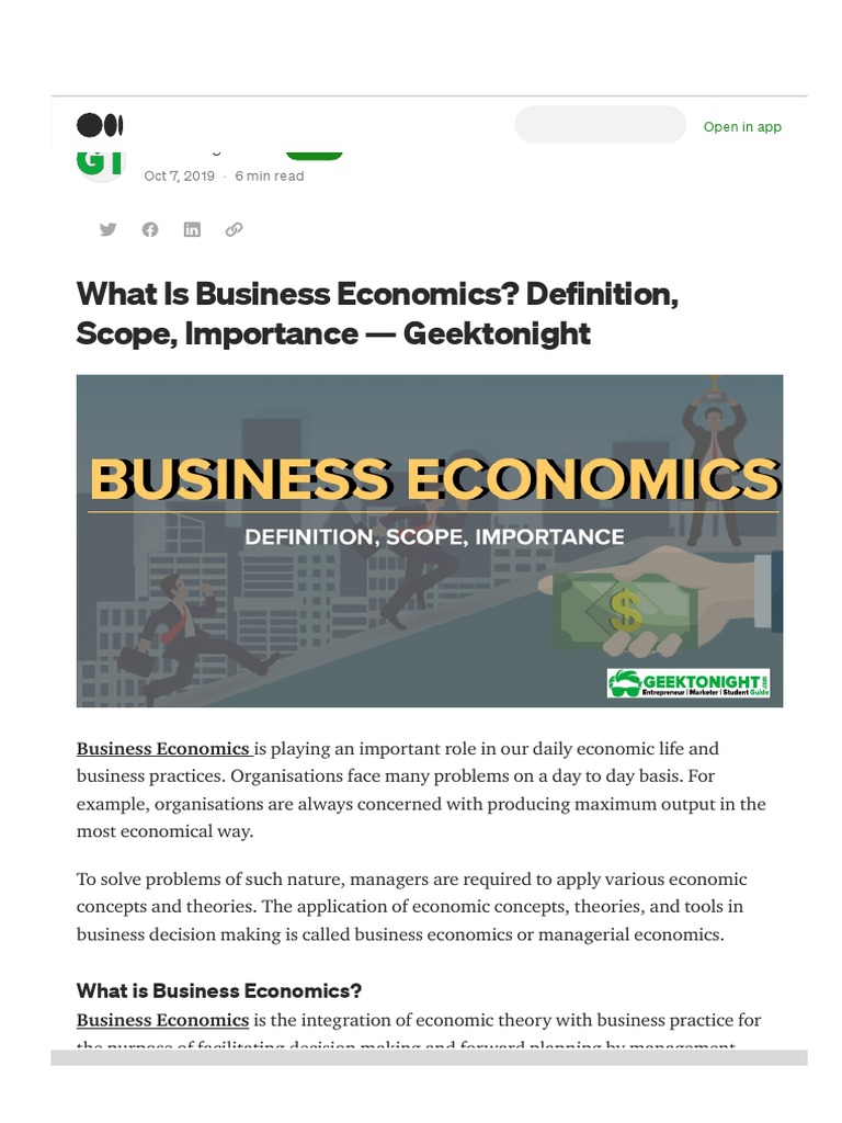 Understanding Business Economics | PDF | Economics | Business Economics