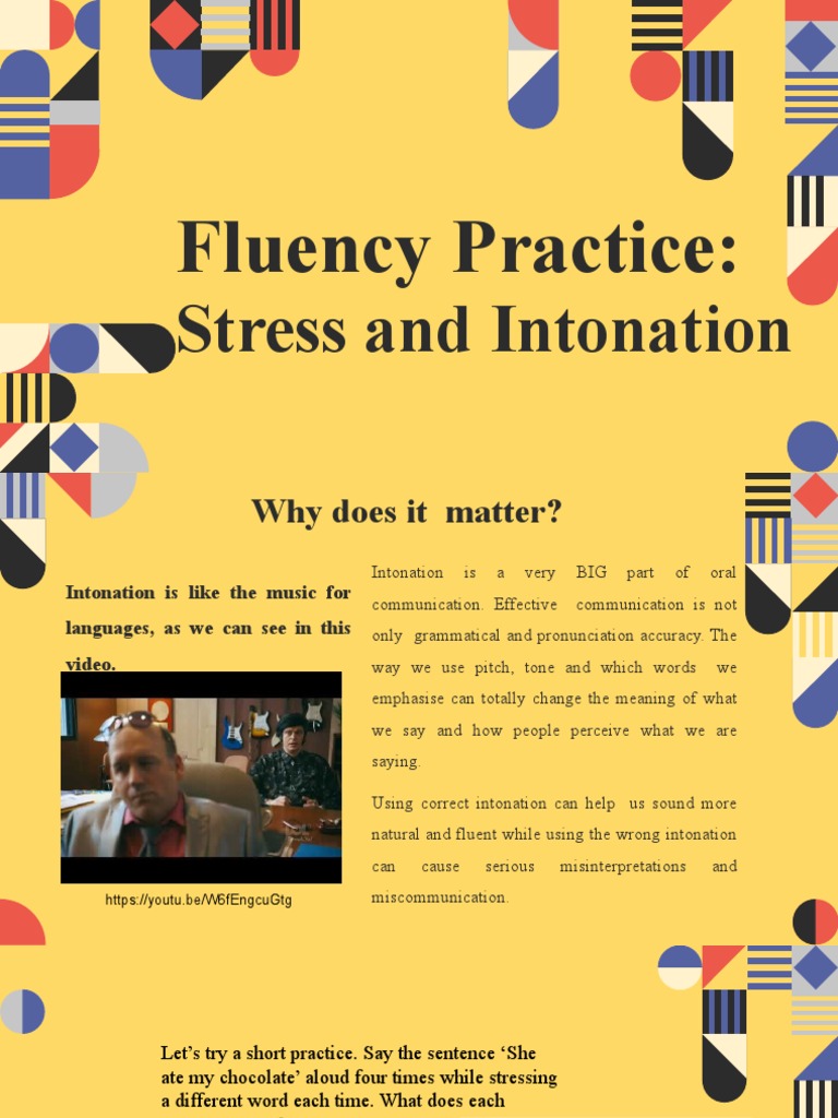 Fluency Stress and Intonation | Download Free PDF | Feeling | Emotions