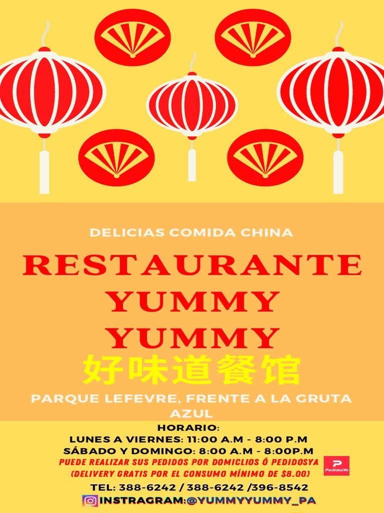 Menú del Restaurante Yummy Yummy | PDF | Mariscos | Comida y bebida