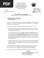 Preparation of SF5 and SF 10: Deped Order 58,2017D Office Memo (DM ...