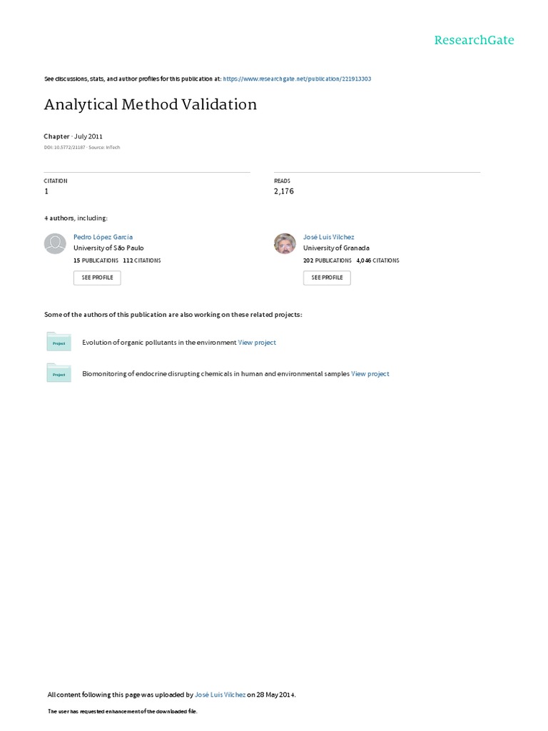 Analytical Method Validation | PDF | Detection Limit | Accuracy And ... Analytical Method Validation | PDF | Detection Limit | Accuracy And ...
