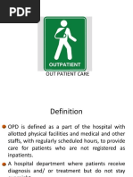 Out Patient Department (OPD) Flow Process | PDF | Patient | Invoice