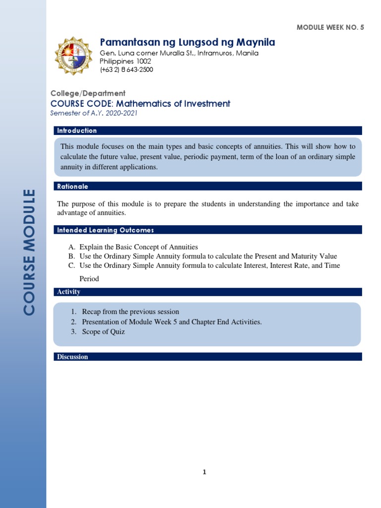 Understanding Annuities in Finance | PDF | Present Value | Interest