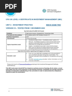 Imc Unit 1 Mock Exam 1 v22 | PDF | Capital Gain | Taxes