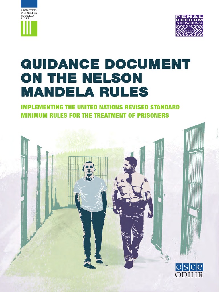 Guidance On Nelson Mandela Rules (August 2018) | PDF | Solitary Confinement | Prison