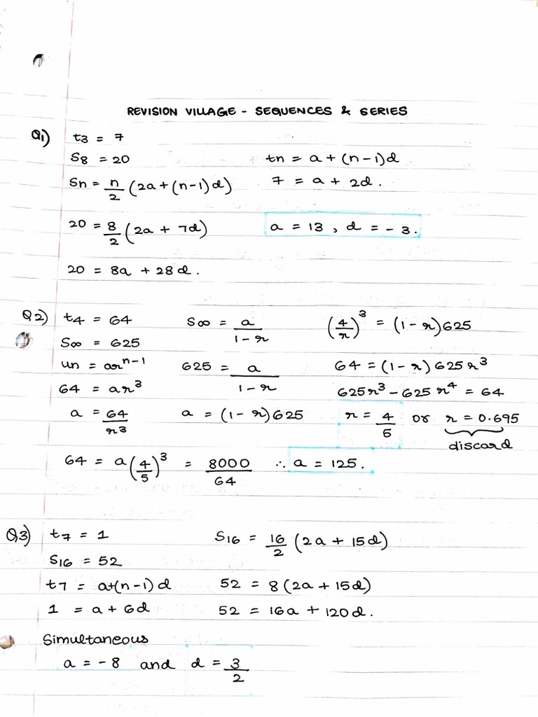 Sequence and Series | PDF