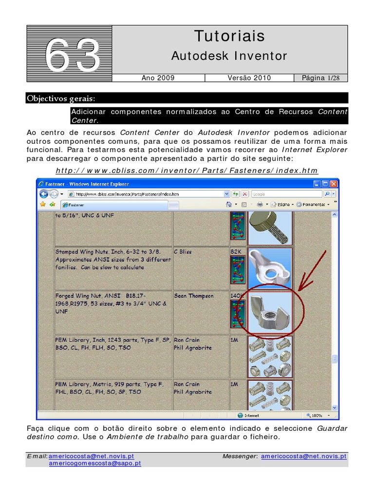 Tutoriais: Autodesk Inventor | PDF | Informática | Programas