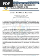 Smart Blind Stick Project Report | PDF | Visual Impairment | Arduino