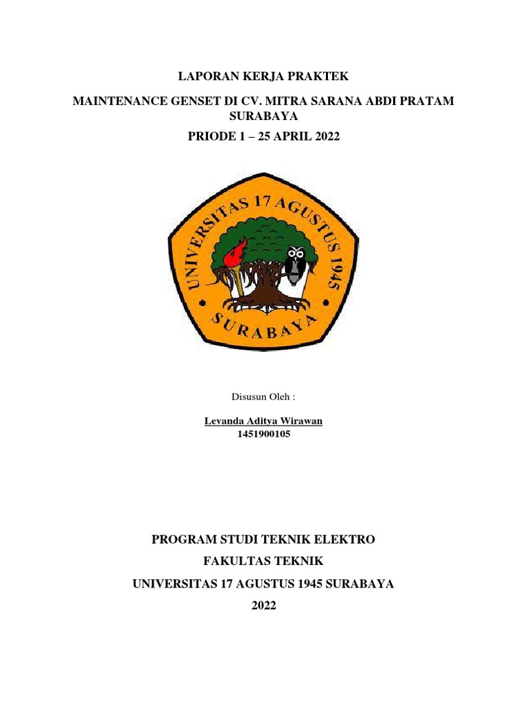 Laporan KP Levanda Aditya Wirawan (1.4) | PDF