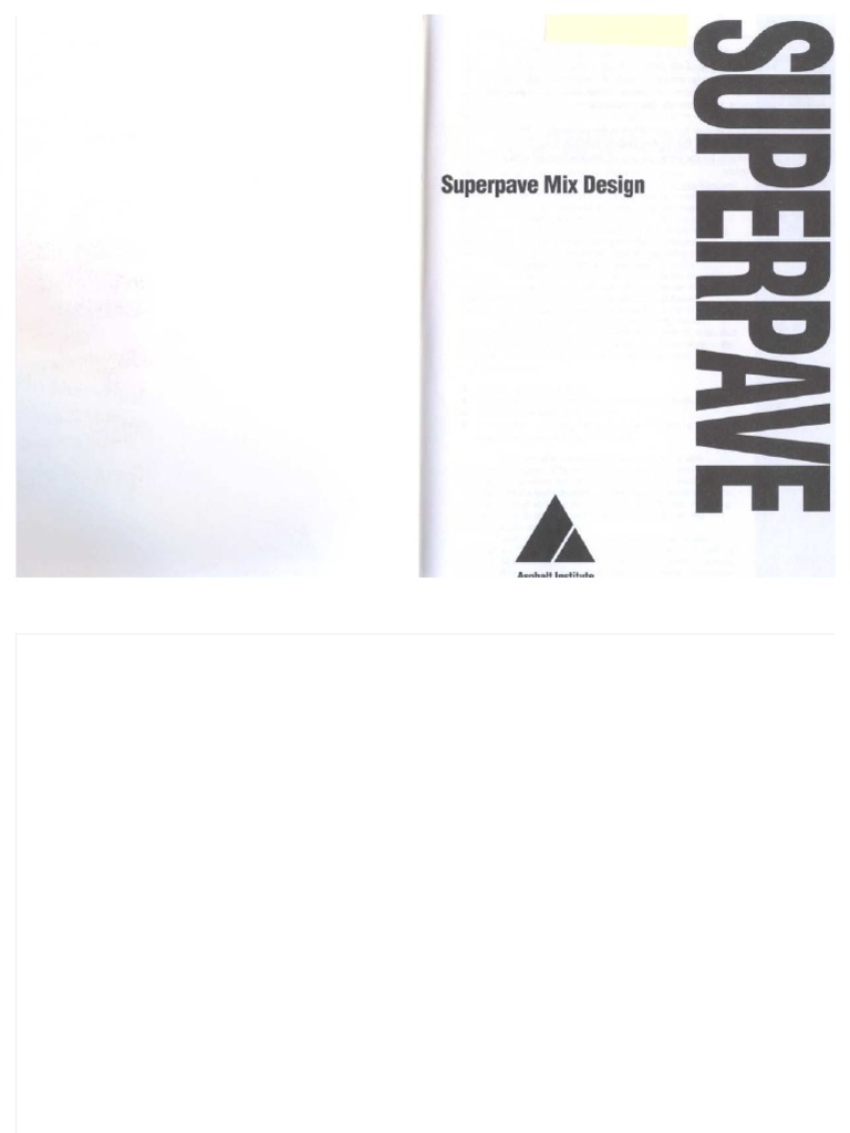 SP2 Superpave Mix Design Asphalt Institute | PDF