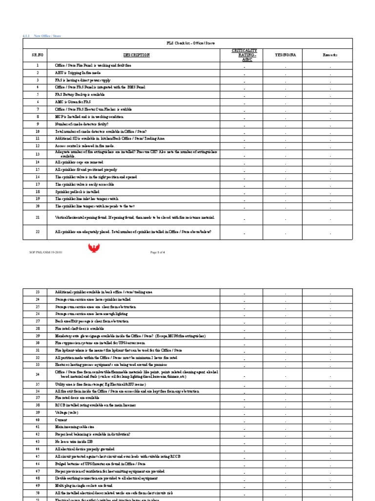 New Office Checklist | PDF