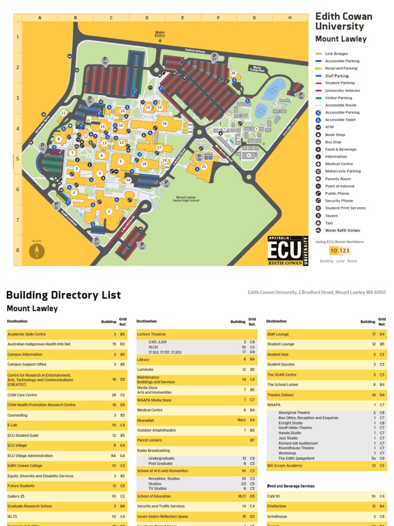Mount Lawley Campus Map | PDF | Chess