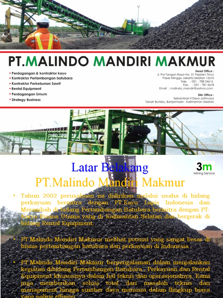 Profil PT. Malindo Mandiri Makmur | PDF