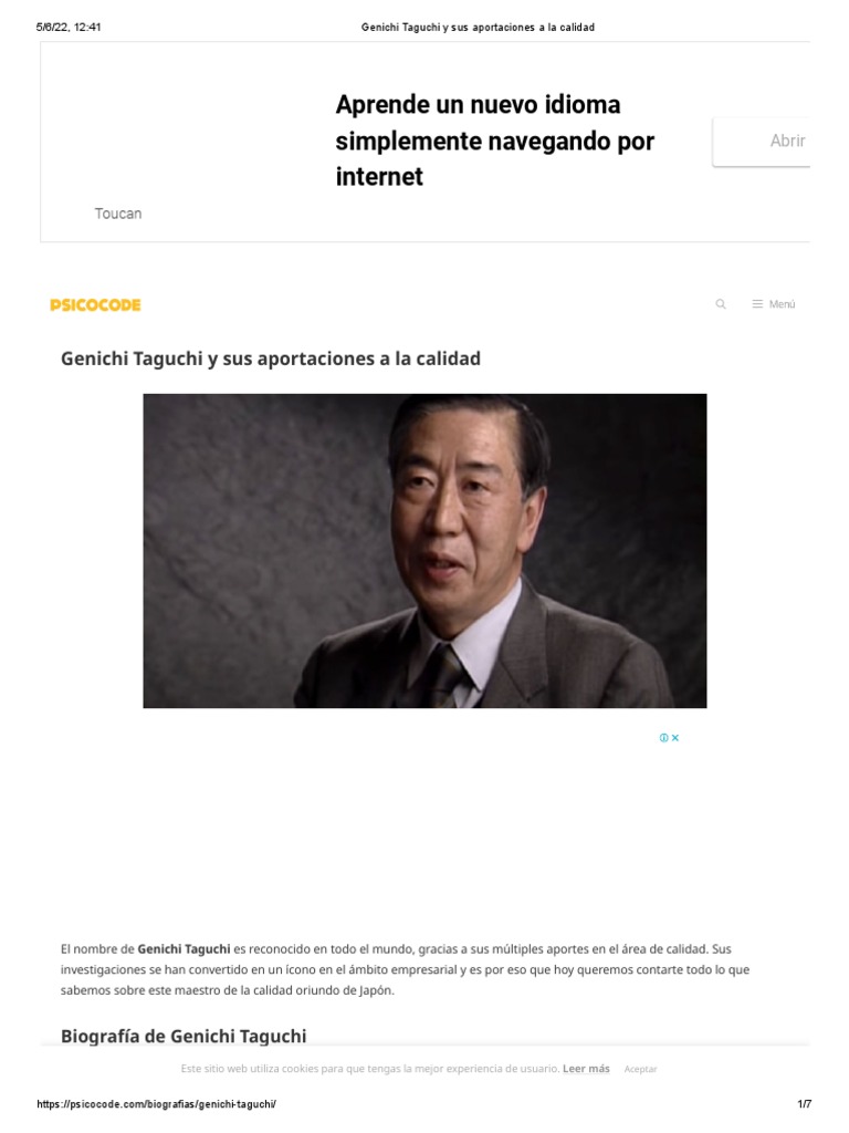 Genichi Taguchi y Sus Aportaciones A La Calidad | PDF | Business