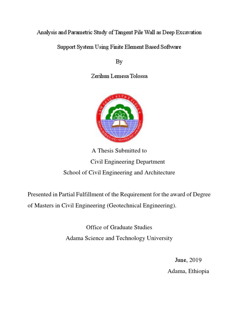 Zerihun Lemesa Tolossa | PDF | Deep Foundation | Bending