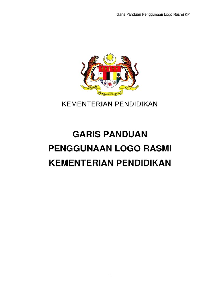 Garis Panduan Logo Rasmi Kementerian Pendidikan | PDF