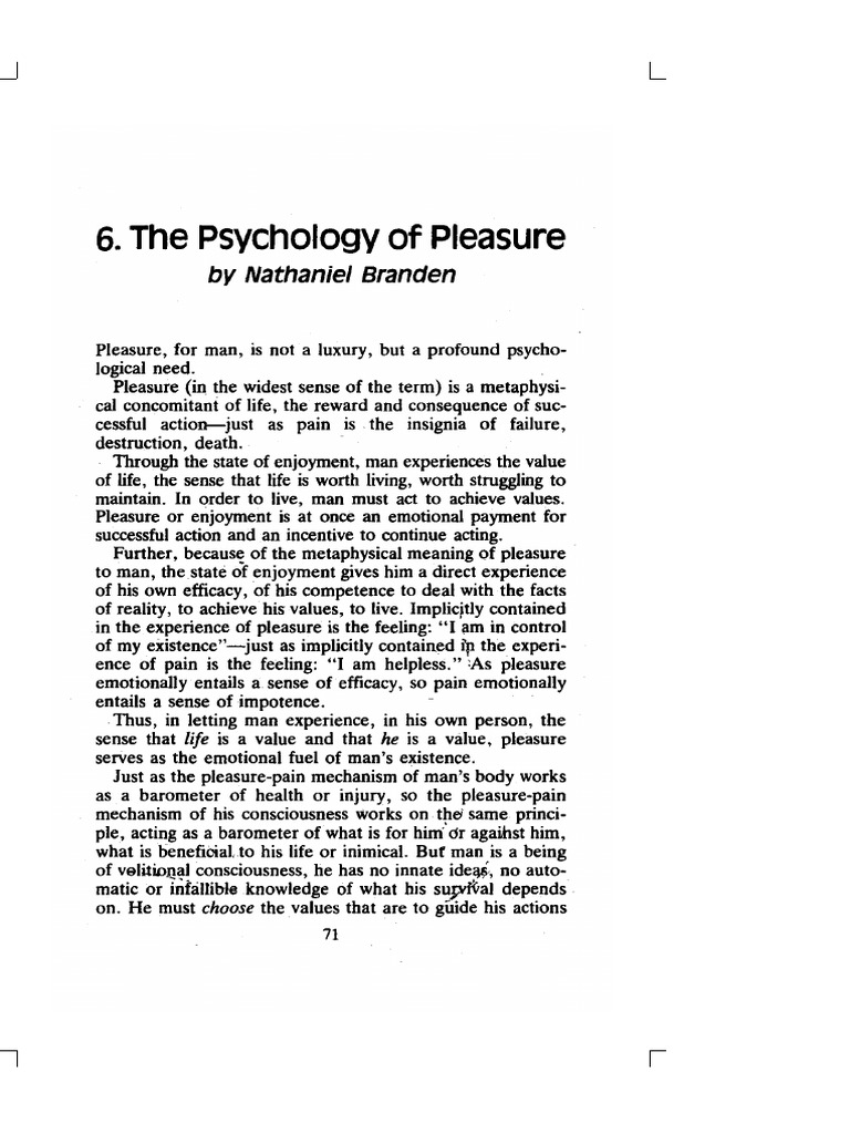 The Psychology of Pleasure | PDF | Pleasure | Happiness